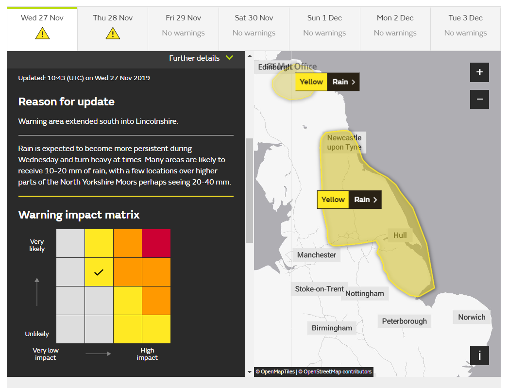 Weather warnings guide - Met Office