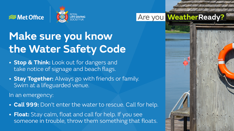 Top tips for safe open water swimming - Met Office